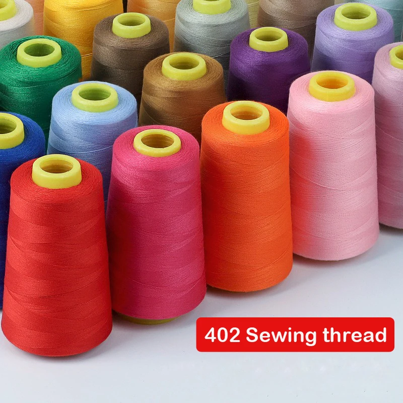 402-Sewing-Thread-3000-Yard-Each-Spool-Solid-Color-White-Black ...