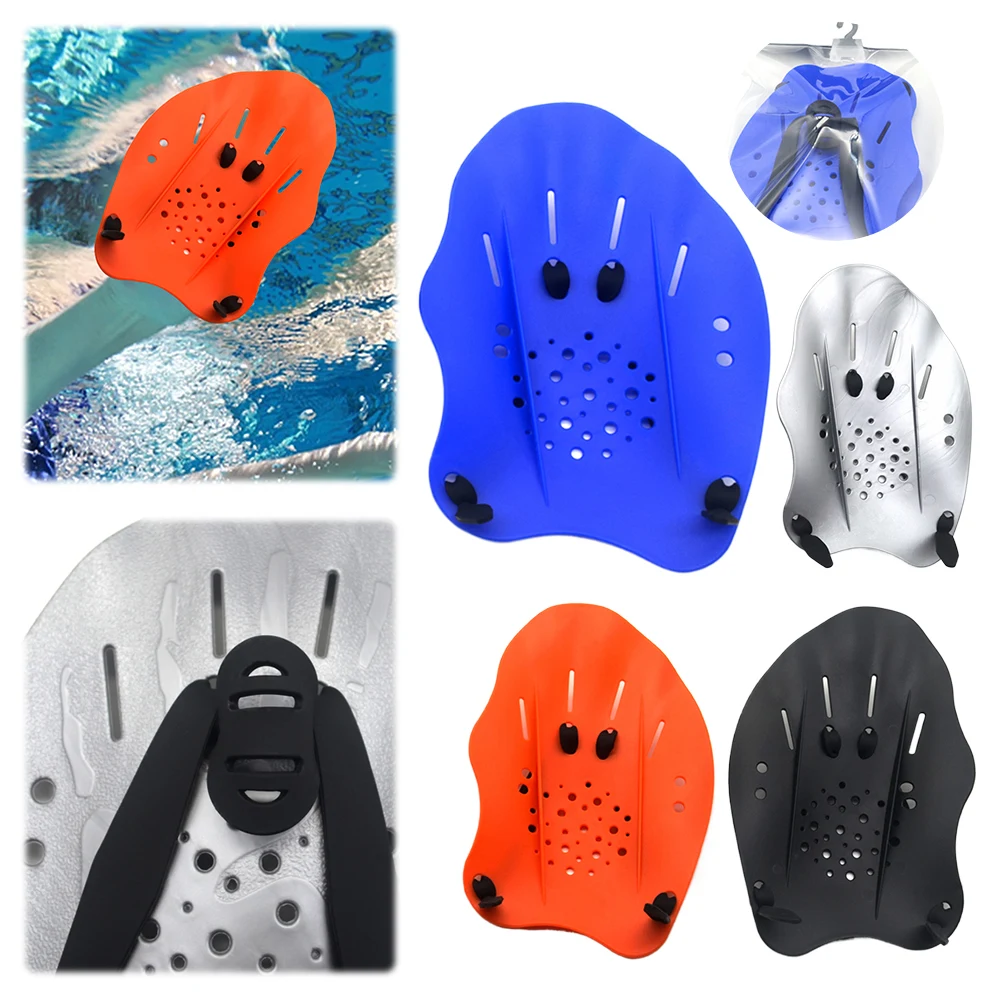 1-Pair-Swimming-Training-Paddles-Swim-Hand-Paddles-Fin-Flipper ...