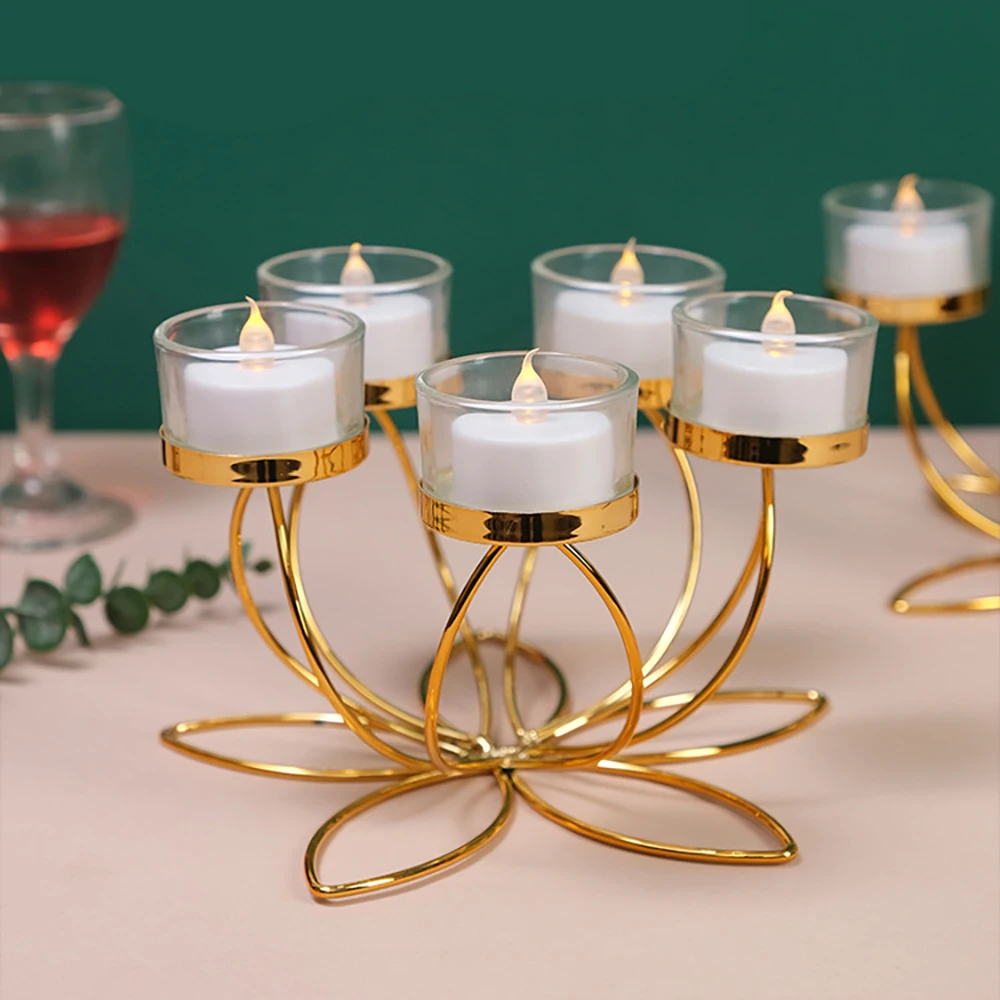 Candelabro-de-Metal-para-decoraci-n-de-mesa-candelabros-de-hierro-para ...