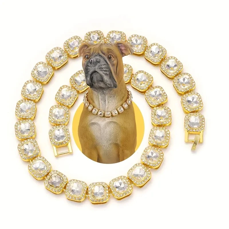 Cuban-Gold-Chain-for-Dogs-and-Cats-Diamond-Dog-Collar-Bling-Jewelry ...