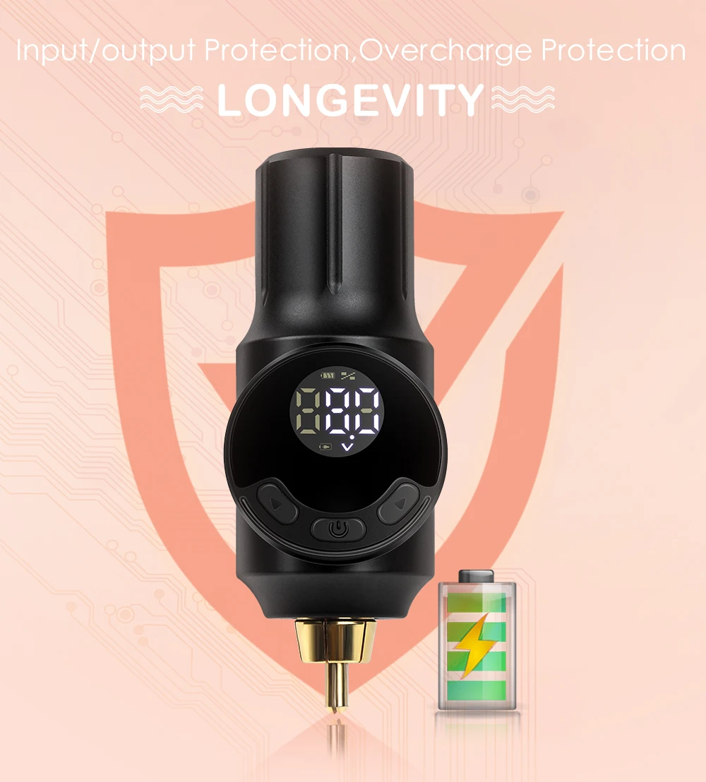 Recharge Wireless Tattoo Power Supply Rc Mini Tattoo Machine Battery ...