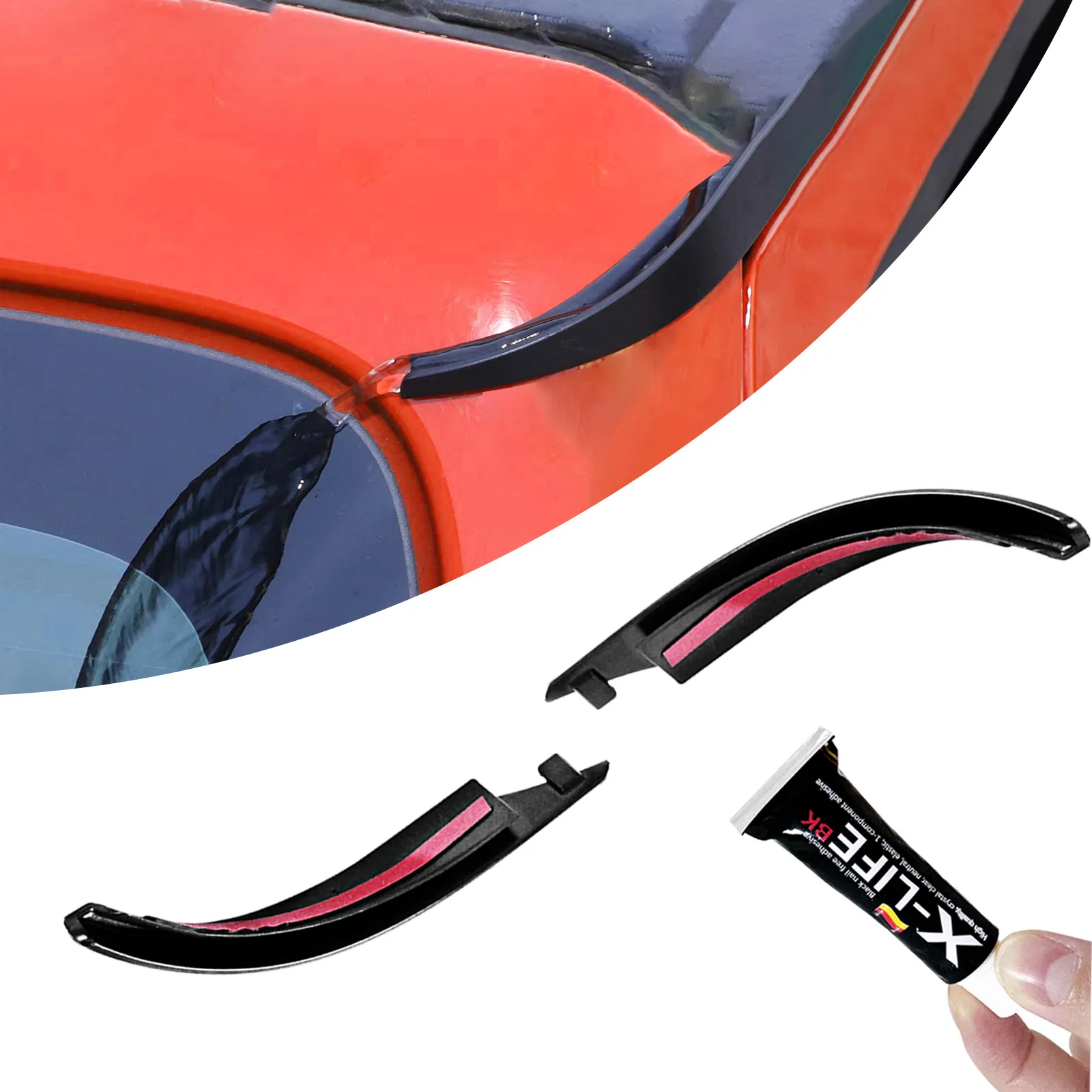 Car-Roof-Water-Rain-Gutter-Diverters-ABS-Hardtop-Rain-Water-Deflector ...