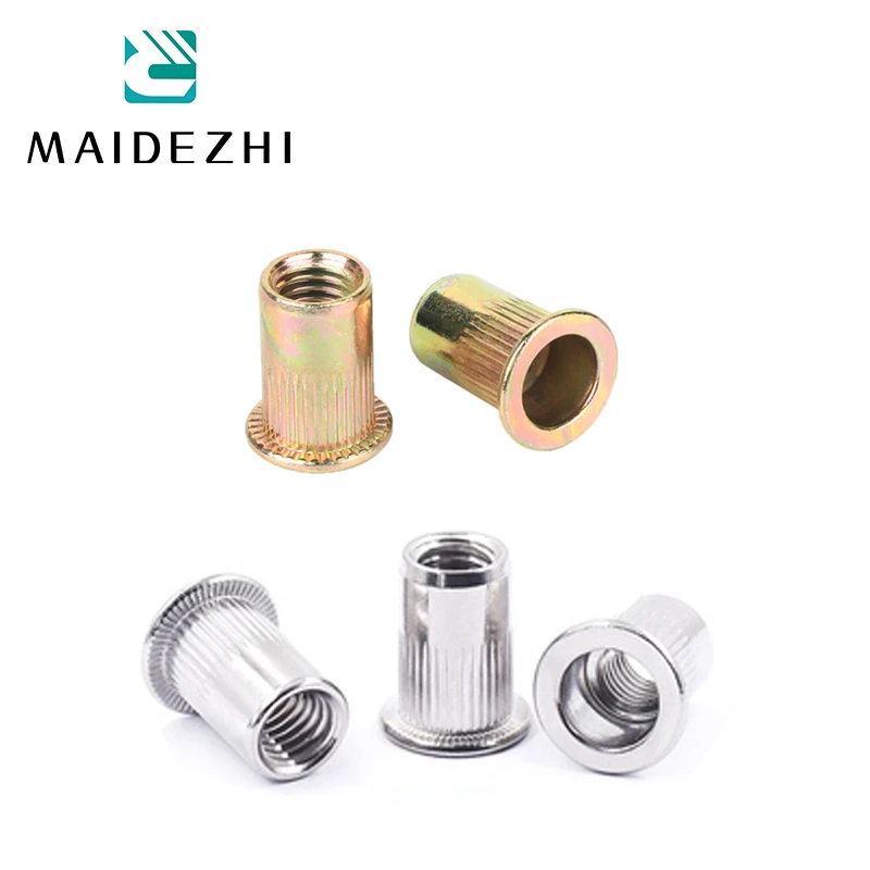 2 30pcs flat head rivet nut stainless steel m3 m4 m5 m6 m8 m10 m12 ...
