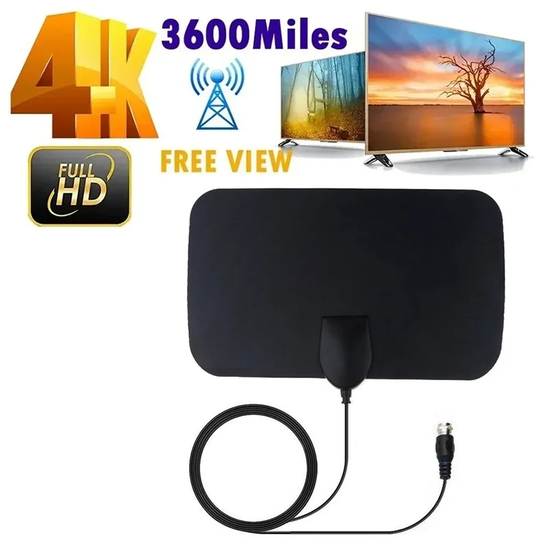 Protable Indoor Digita 4K TV Antenna For Digital TV 1080P HD Booster ...