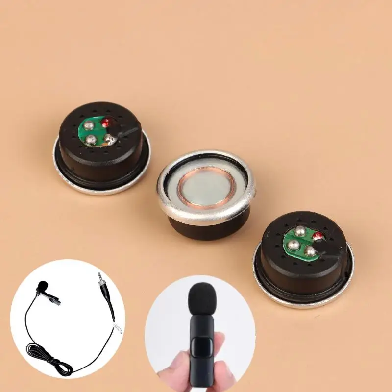 1/3Pcs 20mm Dia Miniature Dynamic Microphone Cartridge Capsule Head For ...