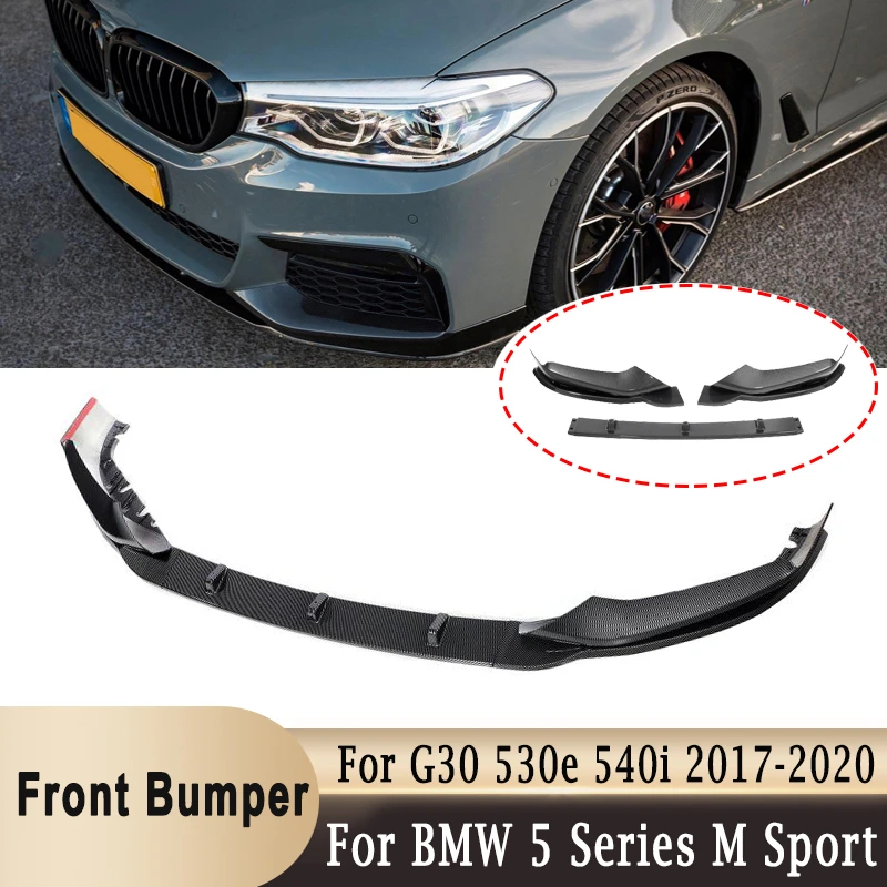 For Bmw G30 530e 540i M Sport 2017-2020 Car Front Lower Bumper Lip ...