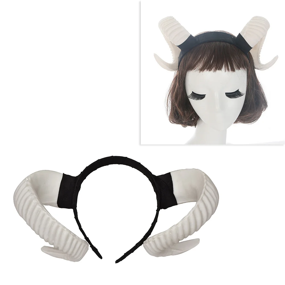 Costume-Headband-Goat-Horn-Headband-Party-Headpiece-Headdress-Hair ...