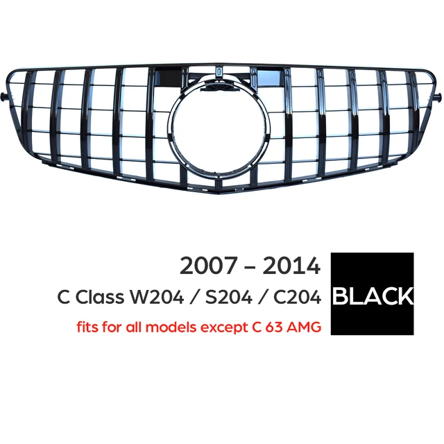 Front Bumper Grill for Mercedes Benz C Class W204 2007-2014 C180 C200 ...