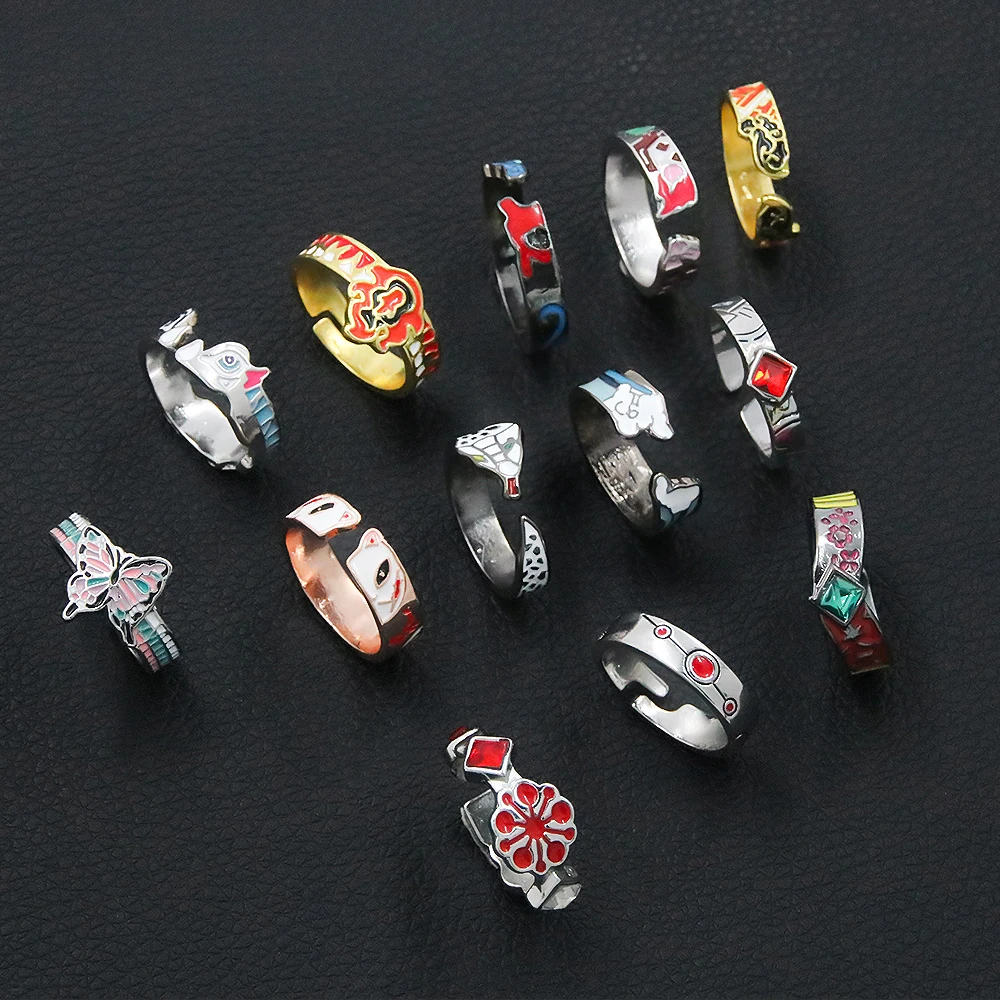 Anime-Ring-Tanjirou-Mitsuri-Tokitou-Muichirou-Adjustable-Finger-Rings ...