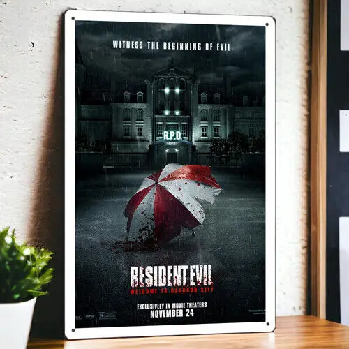 Poster-do-filme-Resident-Evil-Metal-Bem-vindo-a-Raccoon-City-Tin-Sign-8 ...