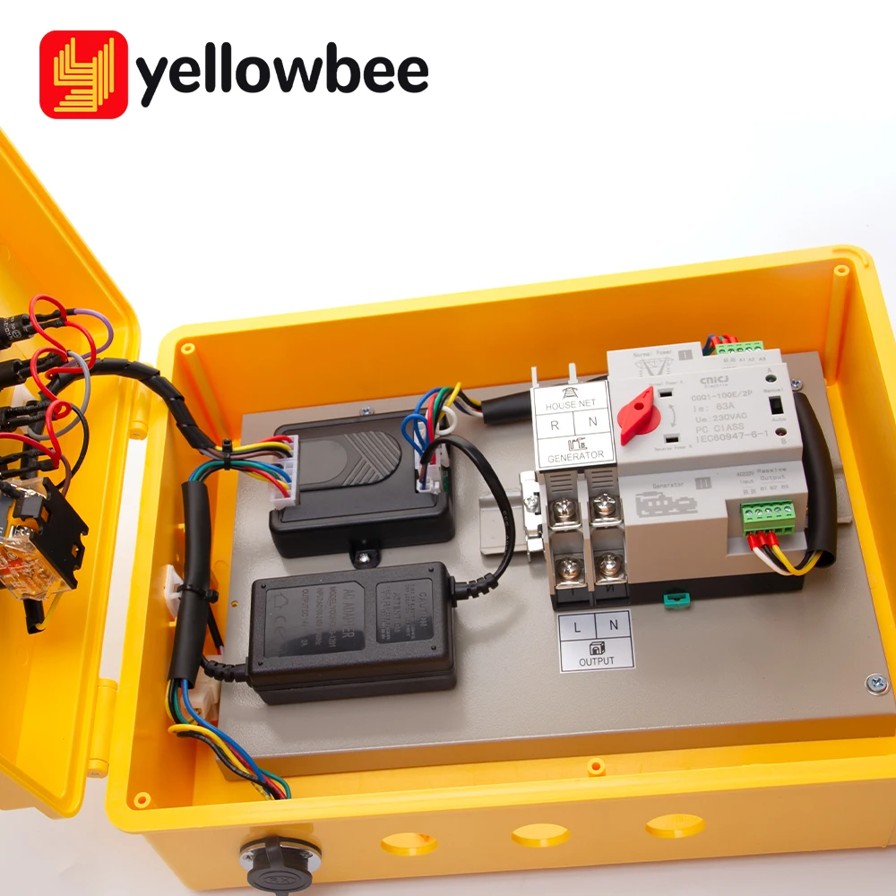 220V 380V 12KW Generator ATS Control Box Three Phase Auto Start Stop ...