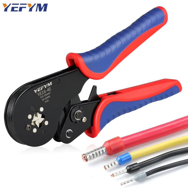 Ferrule Crimping Tools YE 16-4E 0.5-16mm²/20-5AWG Tubular Terminal Mini ...
