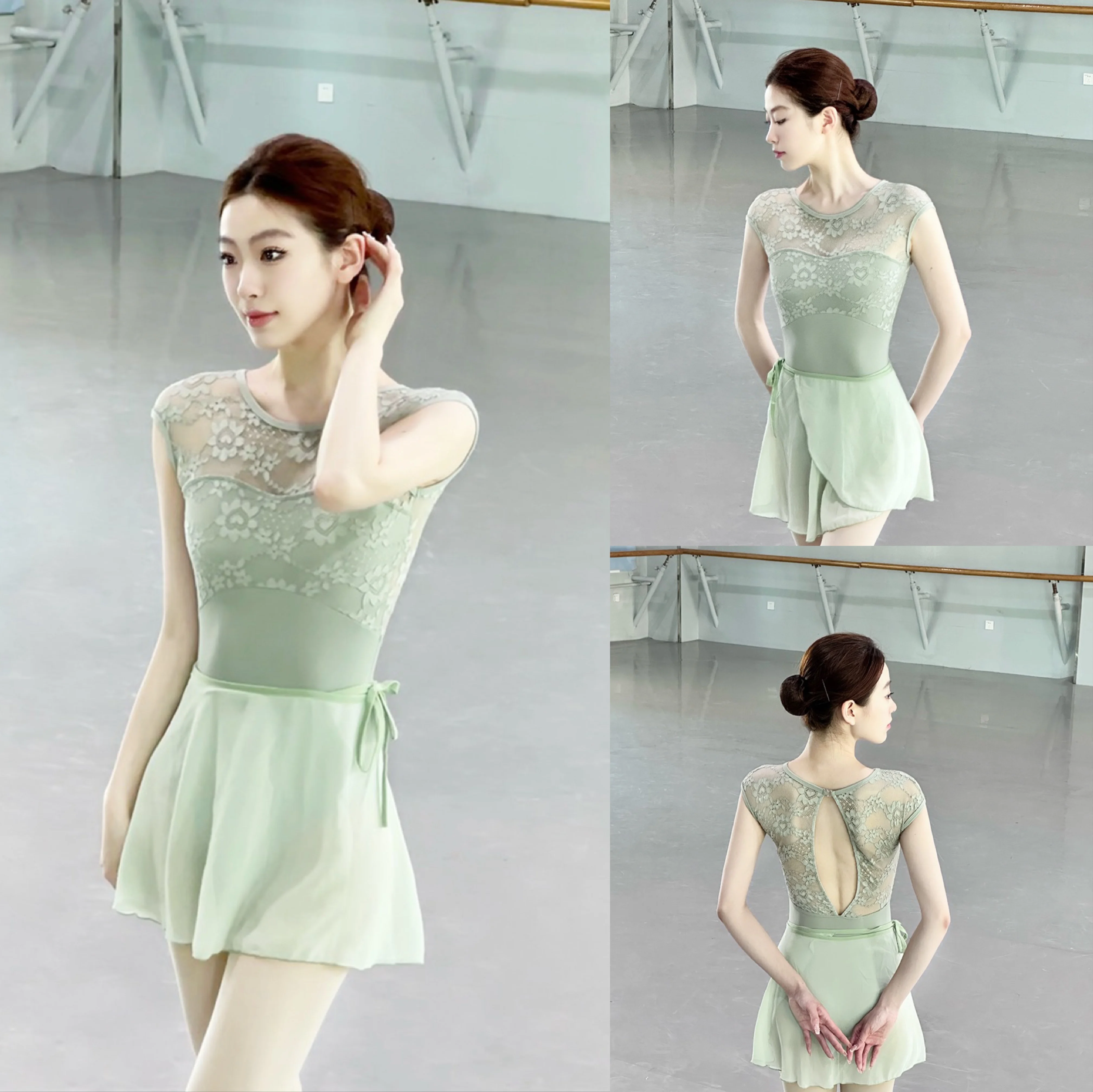 Ballet Leotard Women High Quality Stretch Lace Dance Clothes Adult ...