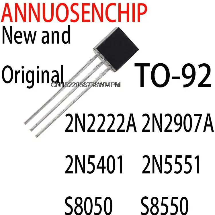 1000-Uds-nuevo-y-Original-2N2222-TO-92-2N2222A-2N2907A-2N5401-2N5551 ...