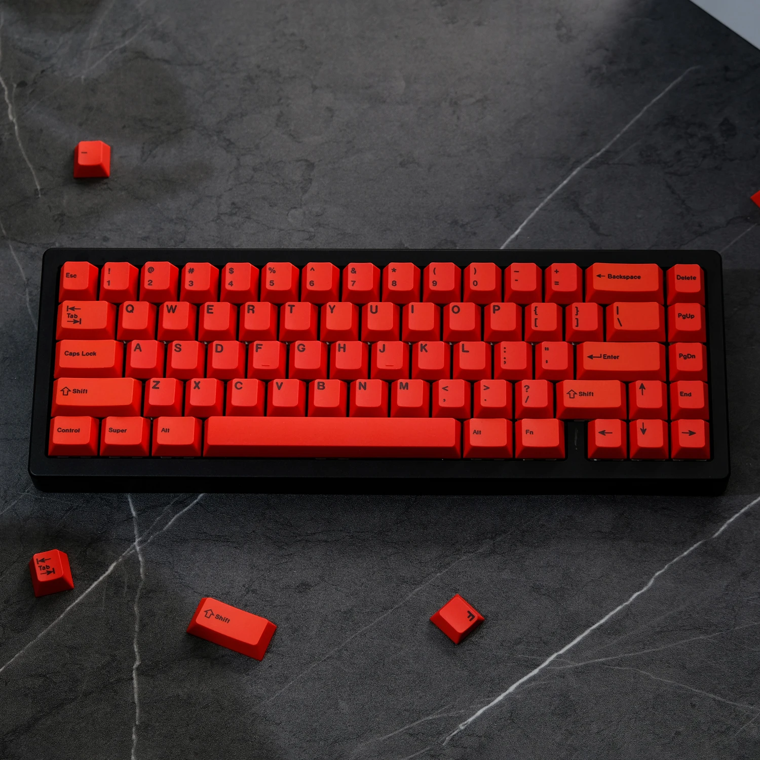 154-Keys-Red-Keycaps-Cherry-Profile-PBT-Dye-Sublimation-Mechanical ...