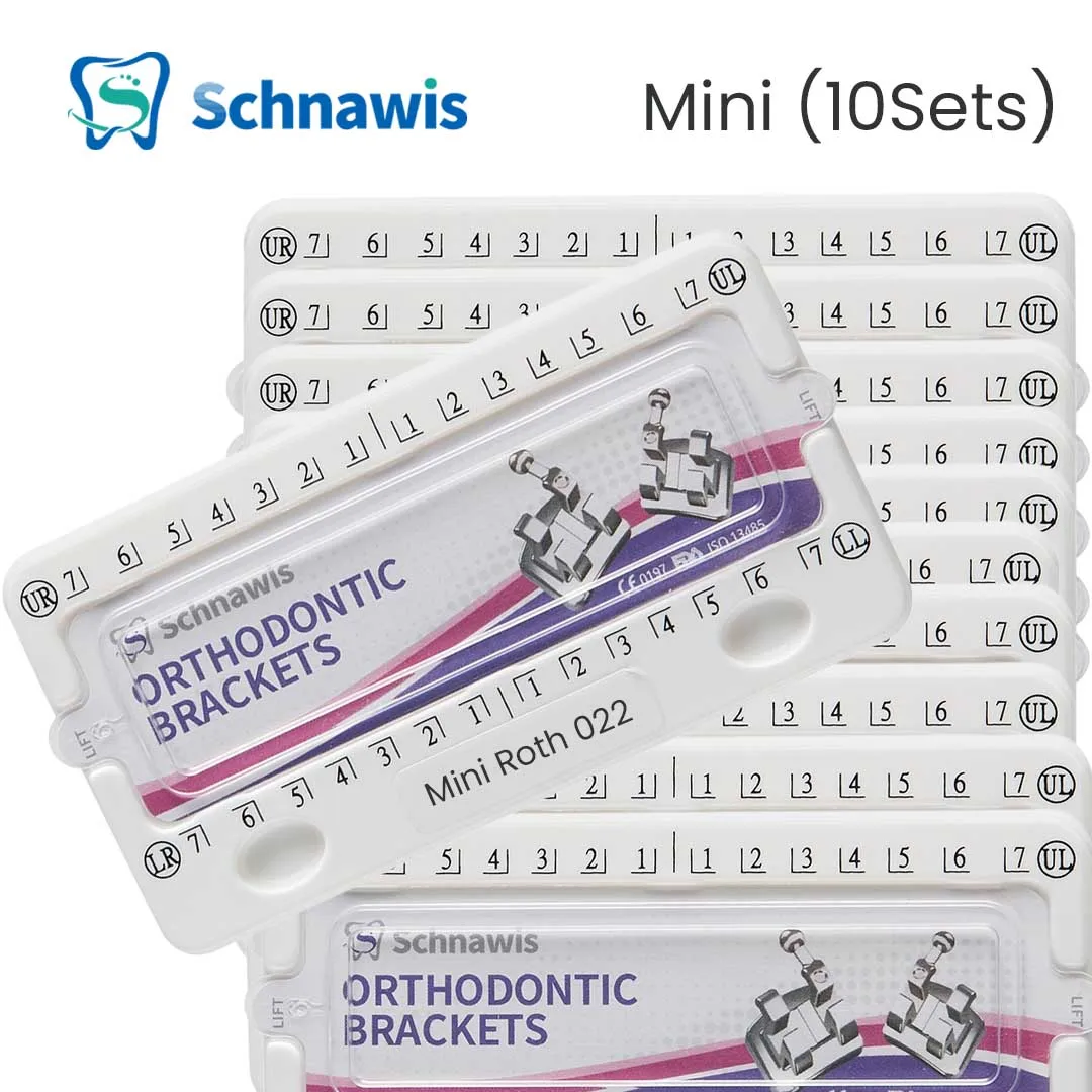 10Sets-Dental-Orthodontic-Mini-Metal-Brackets-Braces-Roth-MBT-Edgewise ...