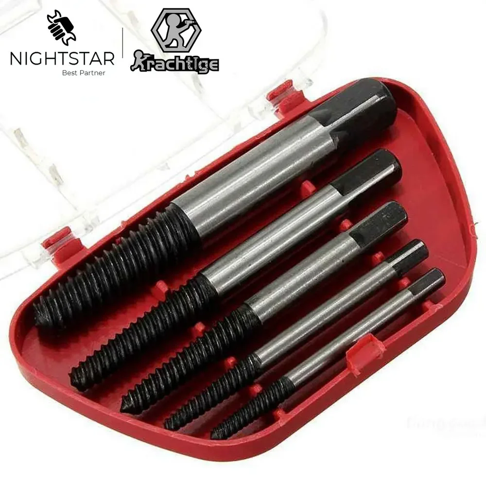 5Pcs-Screw-Extractor-Center-Drill-Bits-Guide-Set-Broken-Damaged-Bolt ...