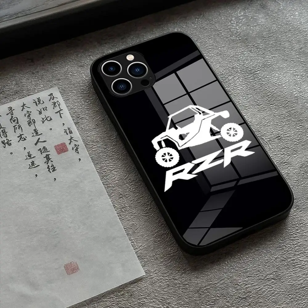 Sport car P-Polaris Rzr Phone Case Glass For iPhone 17 16 Promax 15 13 ...