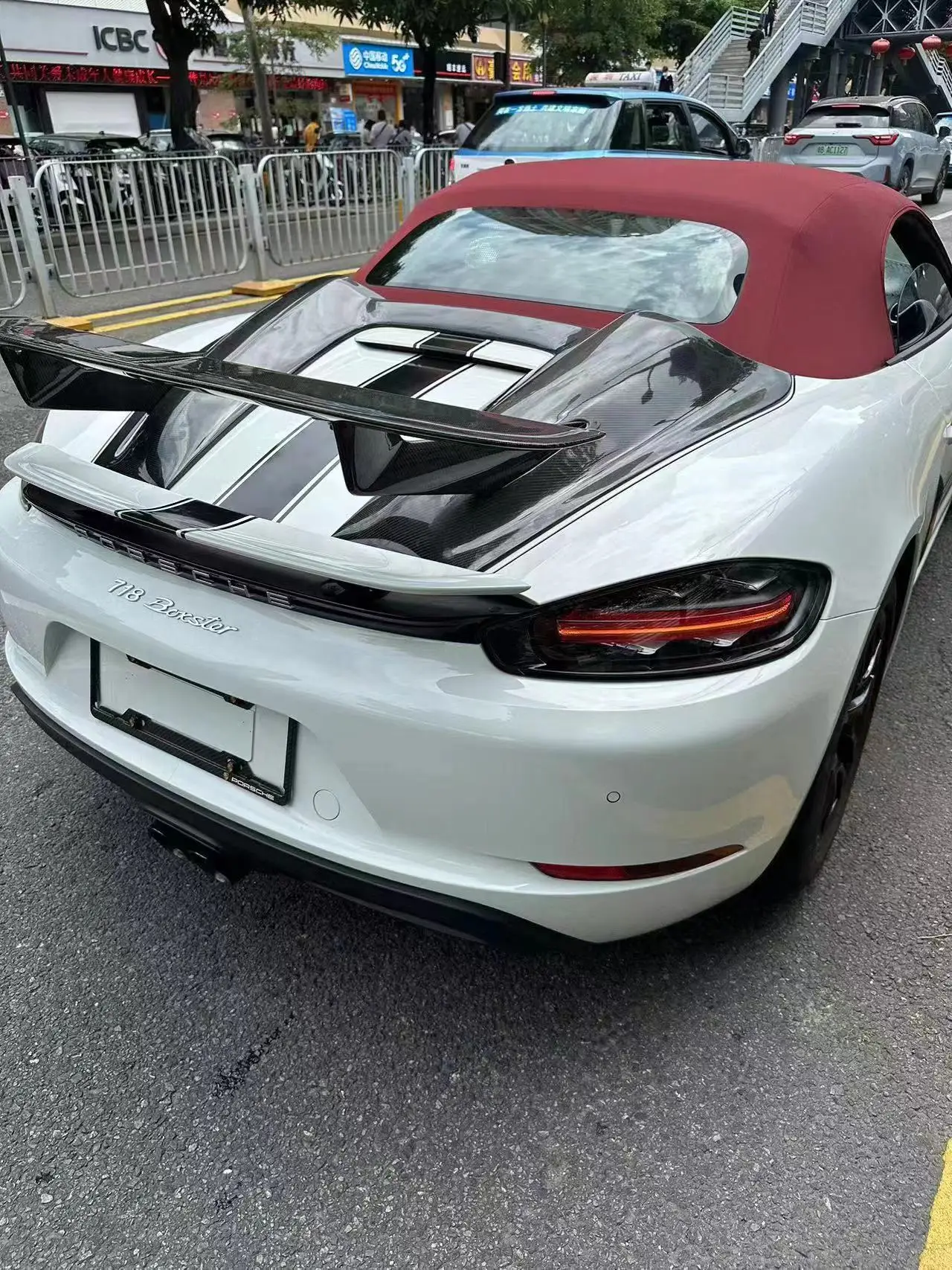 FOR-Porsche-Boxster-981-718-987-Coupe-Car-Rear-Wing-GT-Spoiler-Boot-Lid ...
