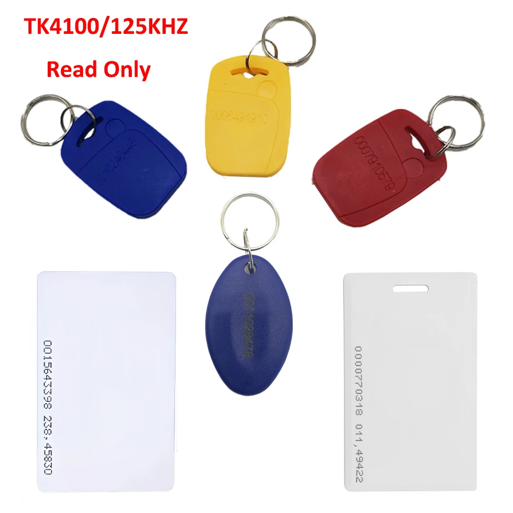 Time Attendance and Access Control System users Card RFID 125khz TK4100 ...