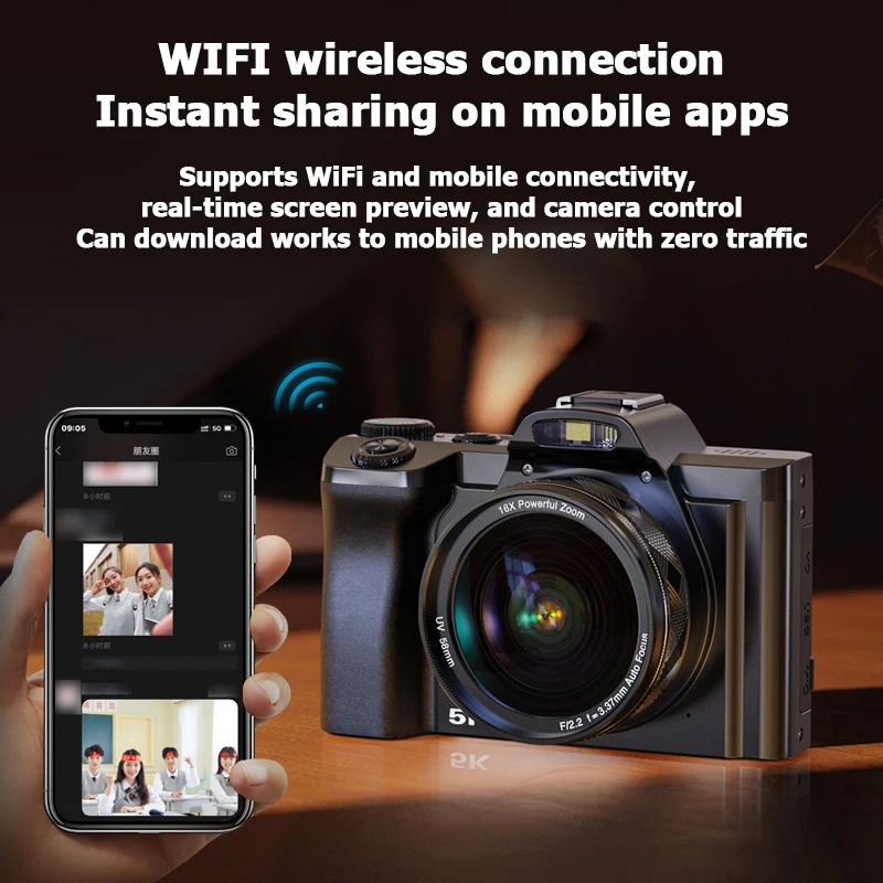 5K-SLR-Digital-Cameras-Shooting-Micro-WIFI-connection-48-million-pixels ...