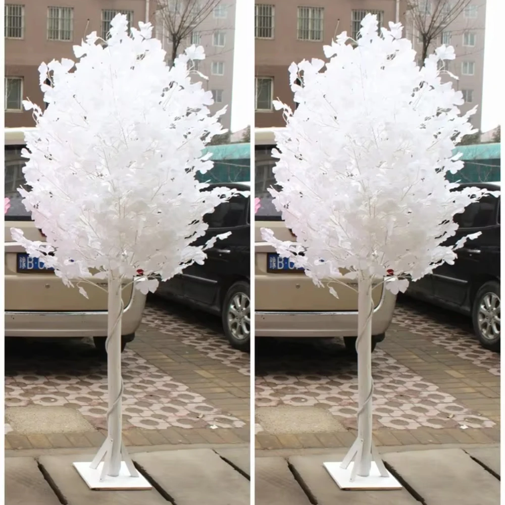1-5m-5feet-Height-White-Artificial-Ginkgo-Biloba-Leaf-Maidenhair-Trees ...