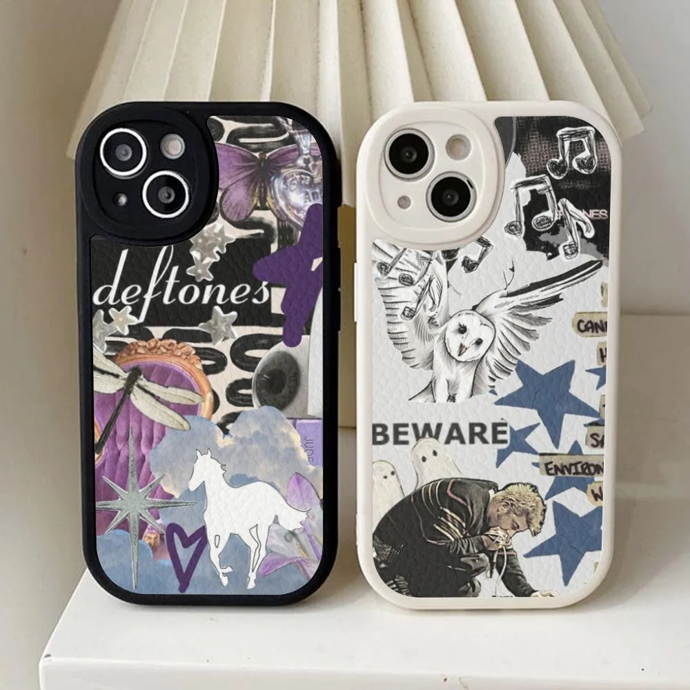 D-deftones TREAM Phone Case Hard Leather For iPhone 14 13 12 Mini 11 14 ...