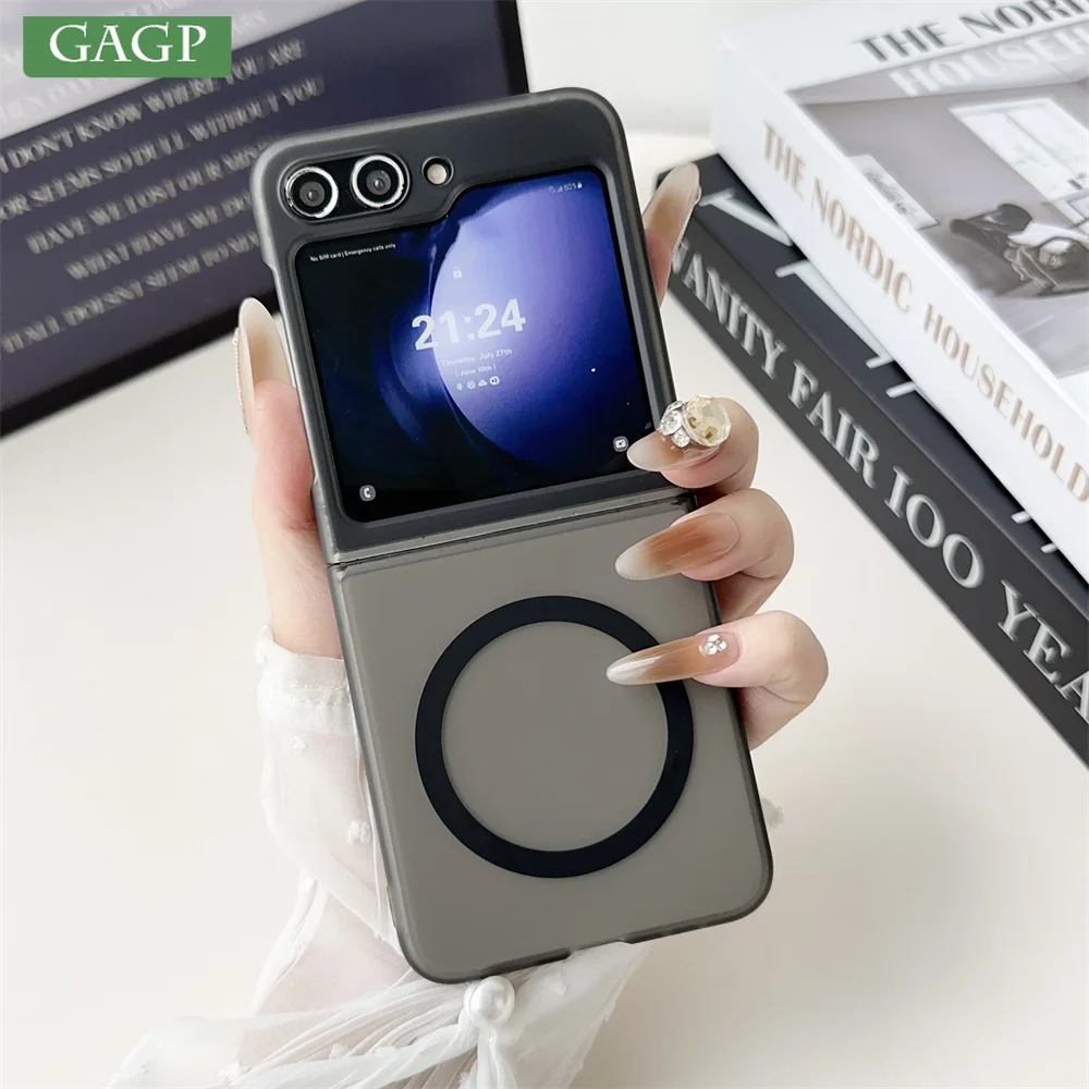 Original-Magsafe-Transparent-Phone-Case-For-Samsung-Galaxy-Z-Flip-6-5-4 ...