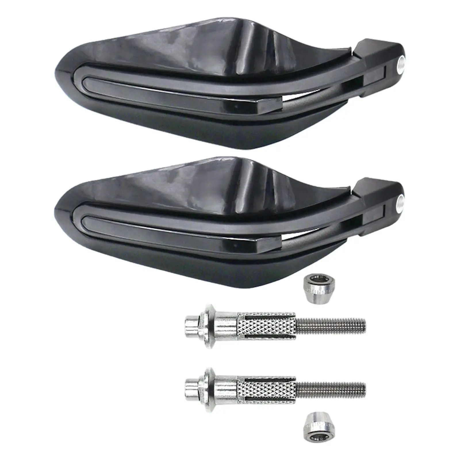 Universal-Motocicleta-Handguards-Black-Hand-Guards-para-ATV-Motocross ...