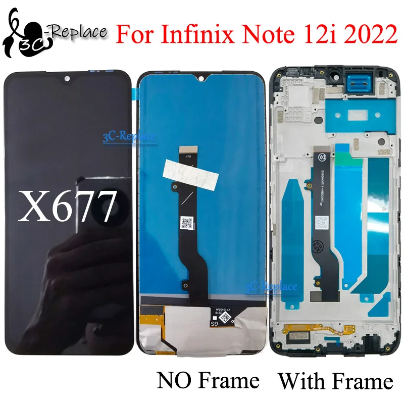 Amoled-TFT-Black-6-7-Inch-For-Infinix-Note-12i-2022-X677-LCD-Display ...
