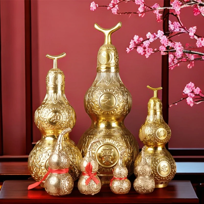 Hu-Lu-Feng-Shui-Copper-Bugua-Gourd-Interior-Qrnaments-Pendant-Wu-Lou ...