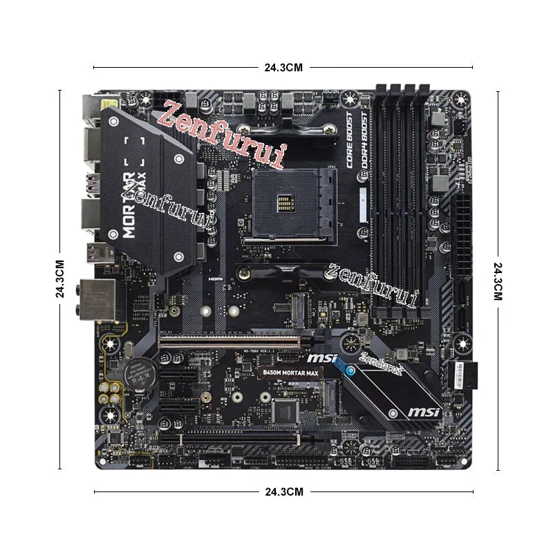 MSI-B450M-mortero-MAX-AMD-B450-B450M-Am4-Gaming-PC-placa-base-ddr4-64G ...
