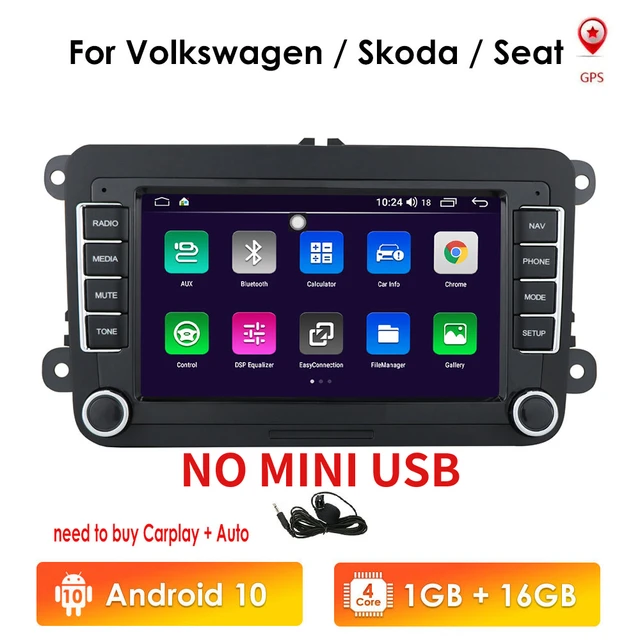 7 Android Car Radio for VW POLO GOLF 5 6 Plus PASSAT B6 JETTA TIGUAN ...