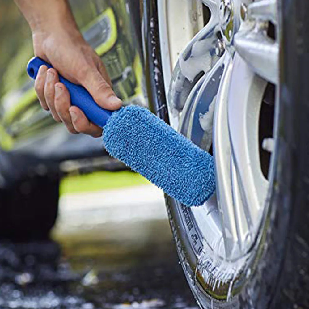 Car Wheel Wash Cleaning Car Wash Portable Microfiber Wheel Tire Rim ...