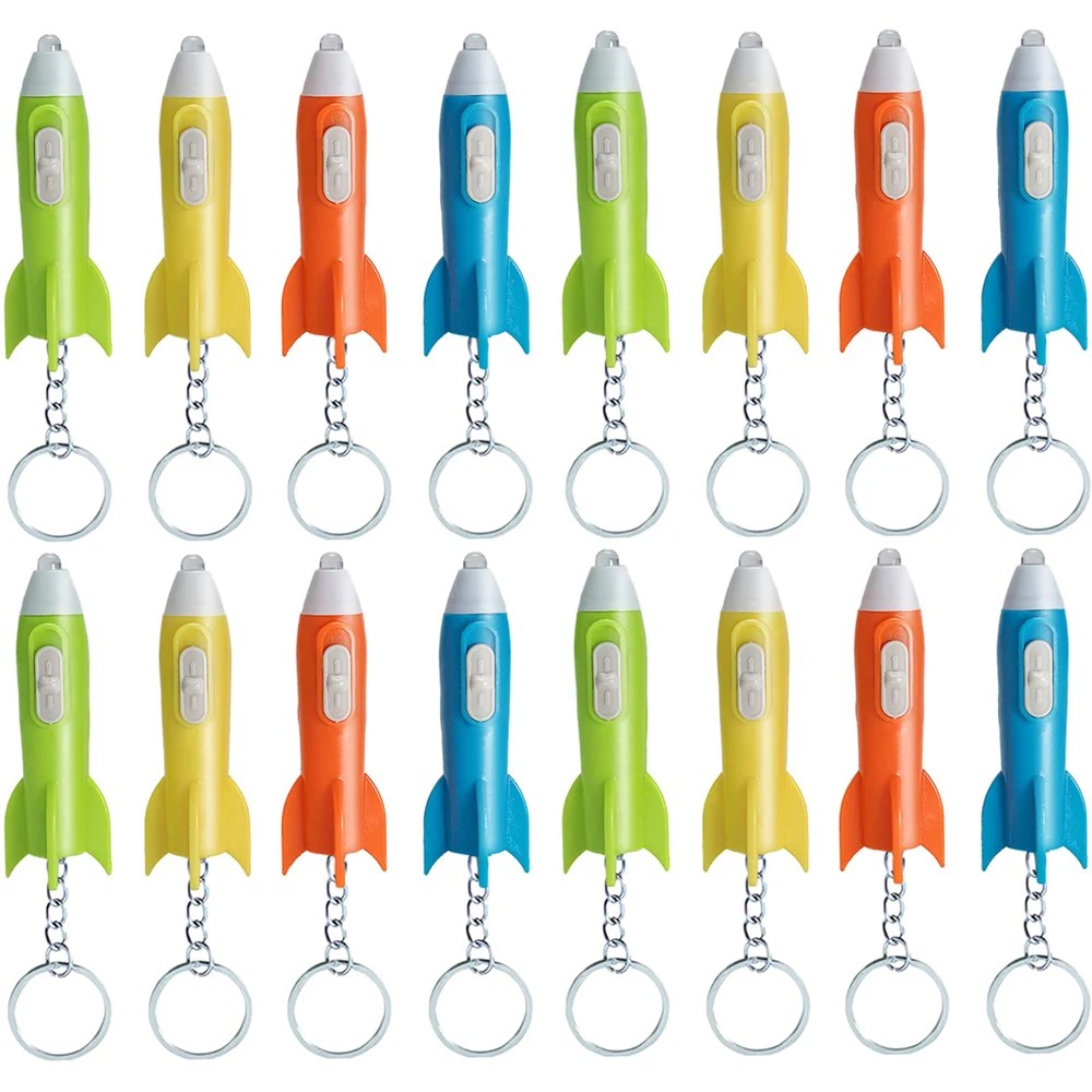 10Pcs-Set-Finger-Flashlight-Rocket-Keychain-Space-Keychain-LED-Mini ...