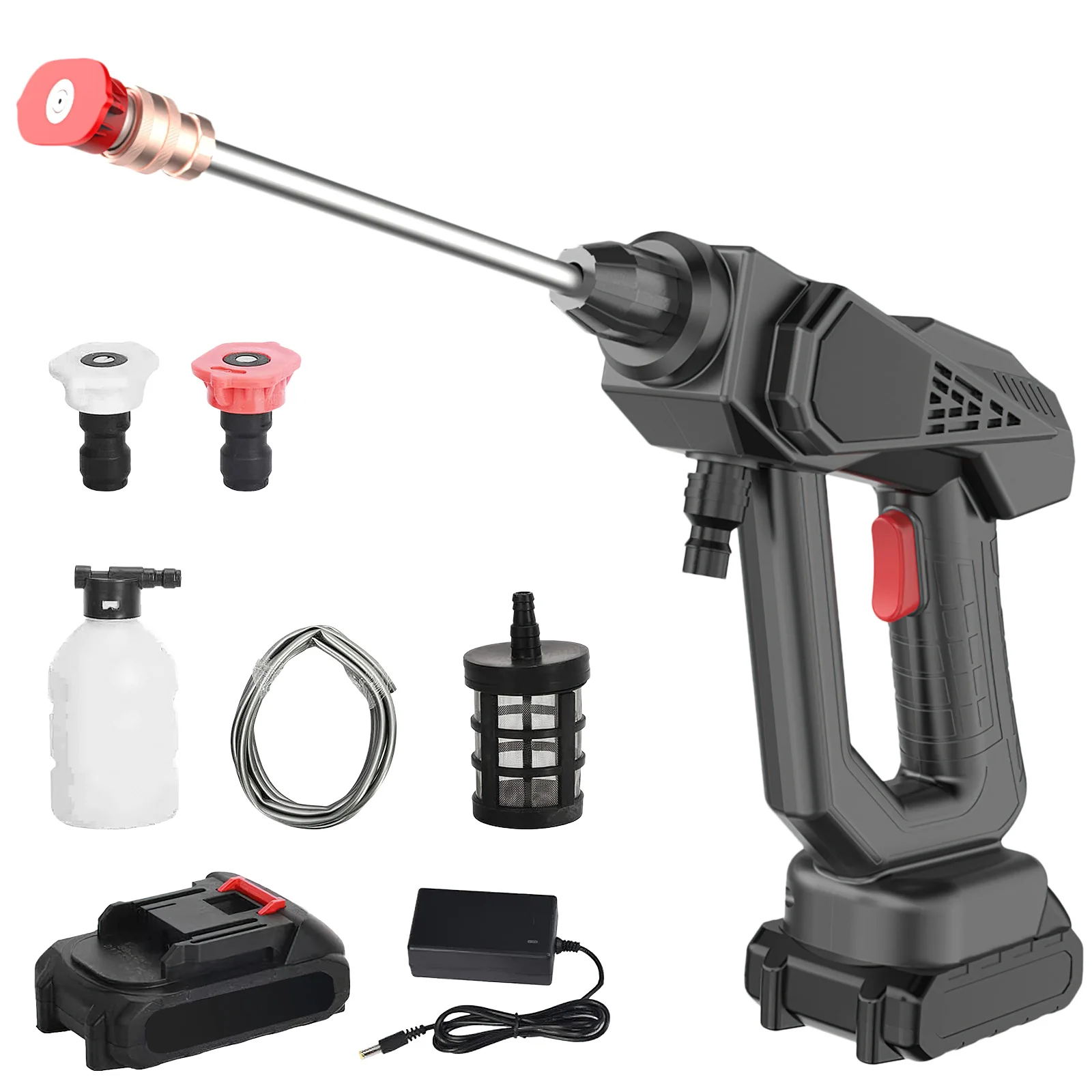 Electric Cordless High Pressure Cleaner Washer Water Gun Car Wash ...