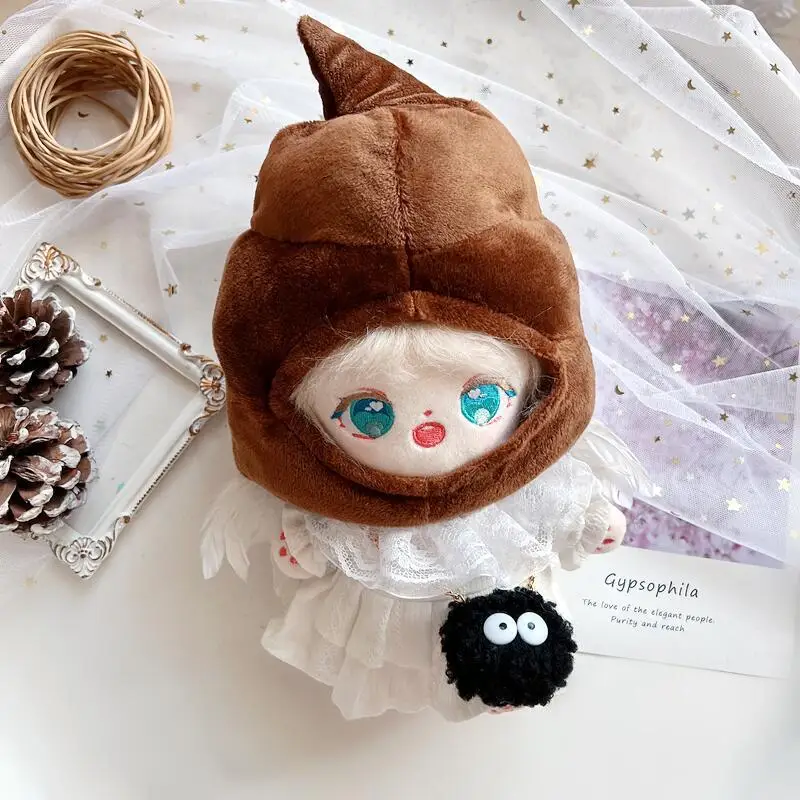20cm Doll Clothes Feces Shit Hat+wings Halloween Dress Up Cool Stuff ...
