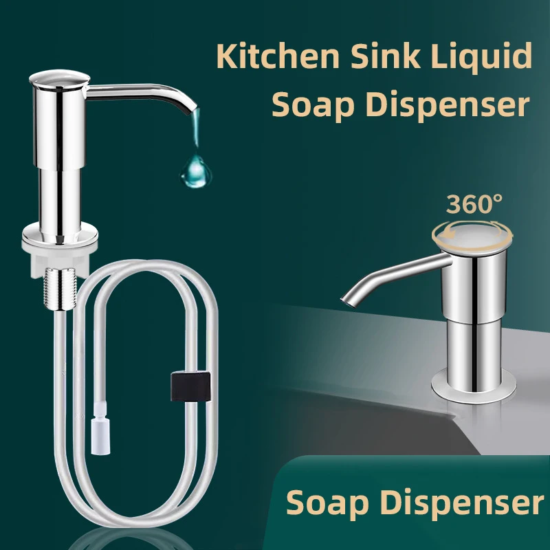 Kitchen-Sink-Liquid-Soap-Dispenser-Pump-Stainless-Steel-Liquid-Soap ...