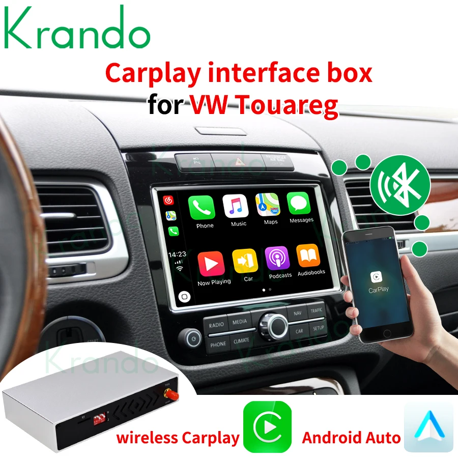 Krando-Upgrade-Android-Auto-Wireless-Apple-CarPlay-Module-Box-For-Volkswagen-Touareg-Reverse ...