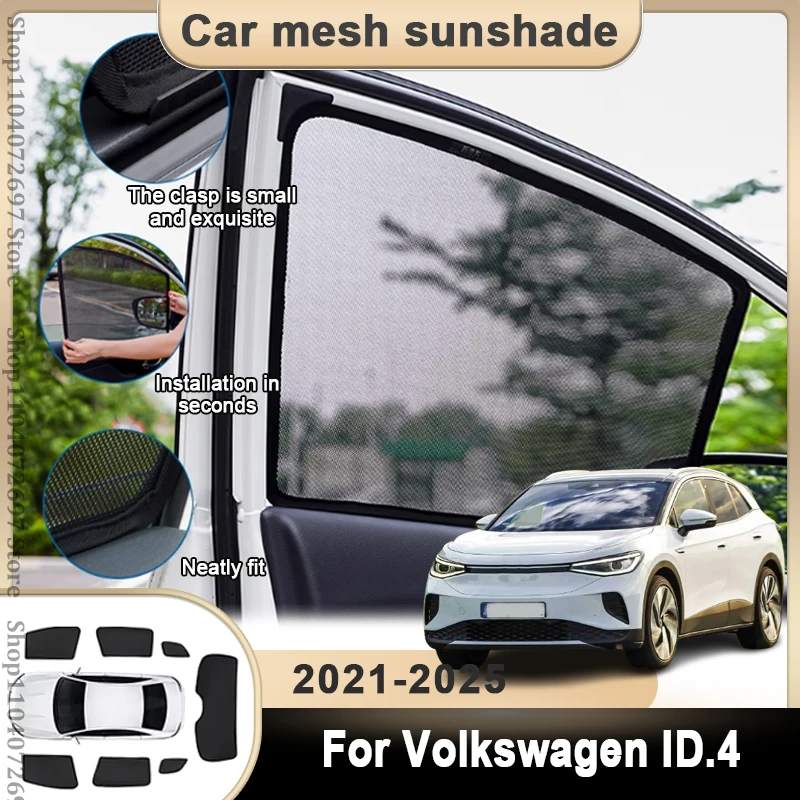 For Volkswagen ID.4 Accessories VW ID4 ID 4 2021~2025 Magnetic Car ...