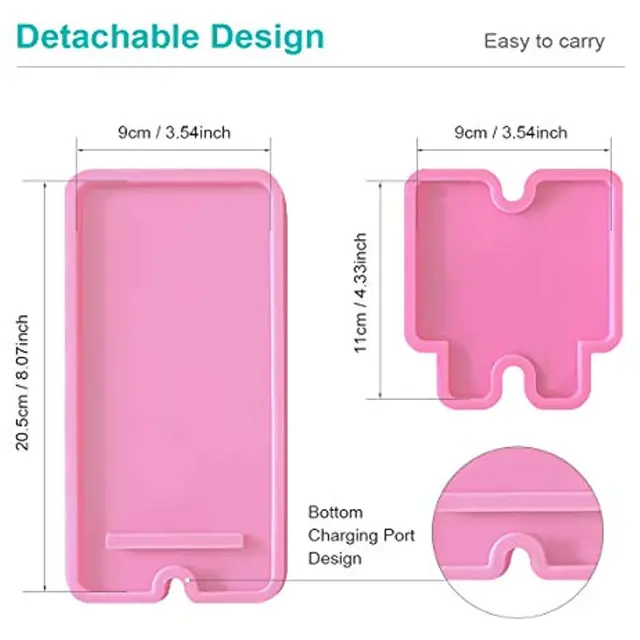 Mobile Phone Stand Silicone Resina Mold Phone Holder Epóxi Resina Moldes Craft Celular Suporte ...