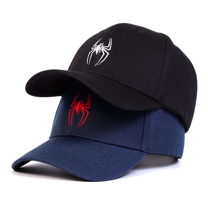Unisex Spider Embroidery Baseball Caps Spring Autumn Outdoor Adjustable ...