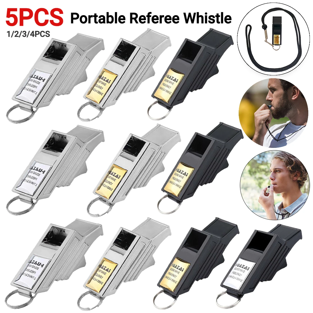 1-5PCS-Professional-Soccer-Basketball-Referee-Whistles-Volleyball ...