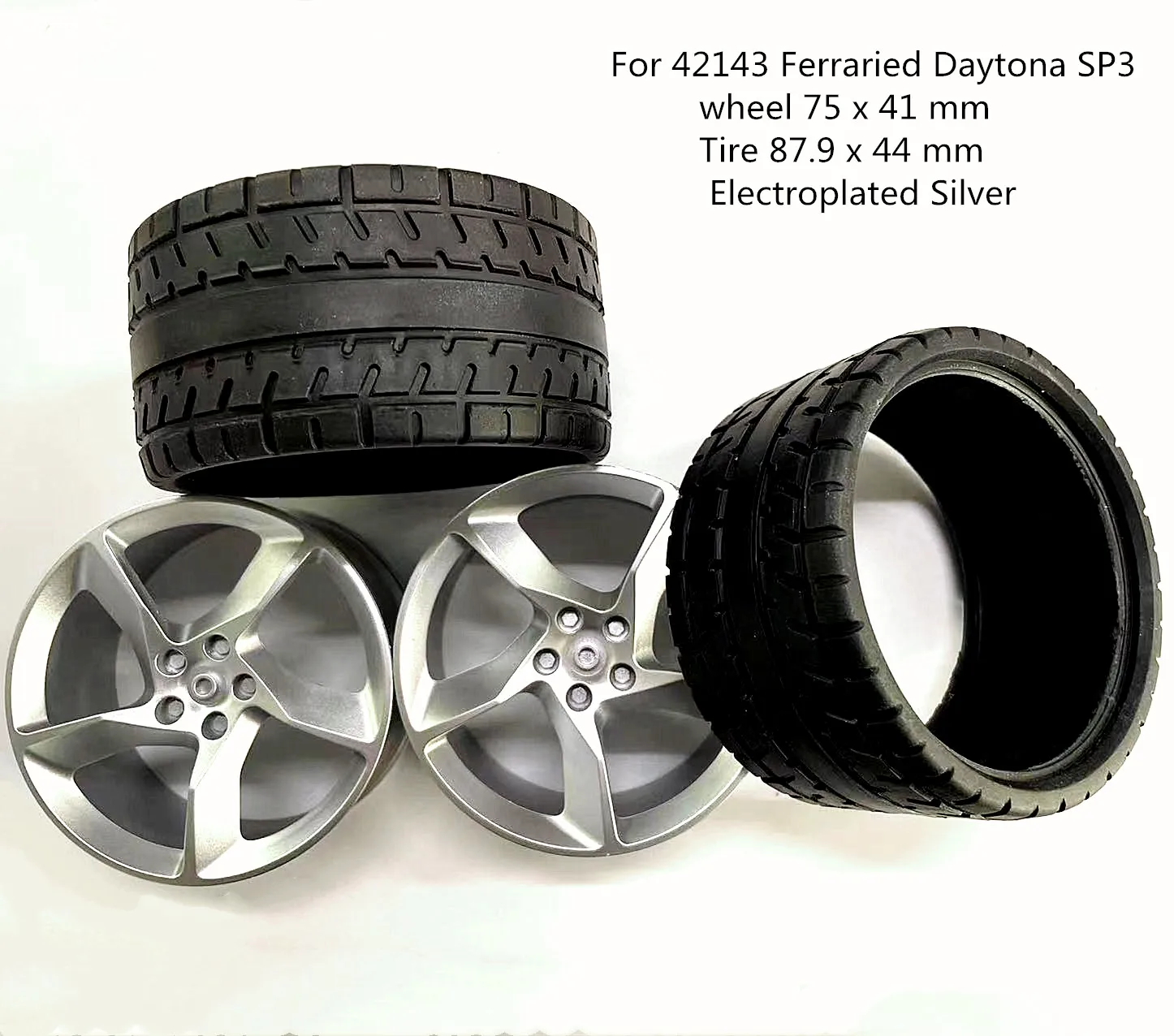 Buildings Blocks 42143 Ferraried Daytona SP3 73398 73389 Wheel 75 x 41 ...