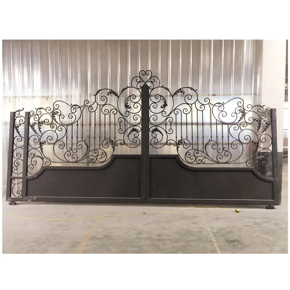 Perforated-Garden-Metal-Main-Gate-Design-Cured-Wrought-Iron-Gate-Wall ...