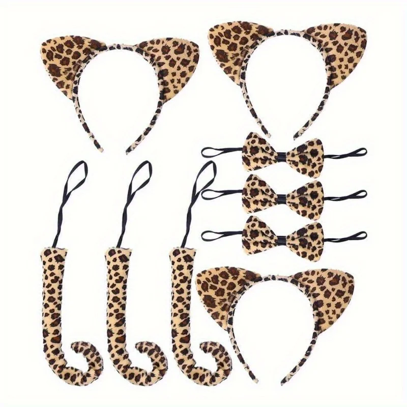 PESENAR-Cat-Ears-Headband-Tail-Costume-SetanimalheadbandSet-Cosplay ...