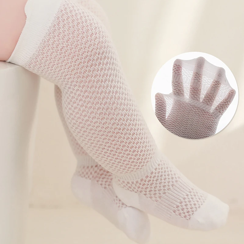 New-Solid-Baby-Long-Socks-Summer-Newborn-Toddler-Elastic-Thin-Mesh-Sock ...