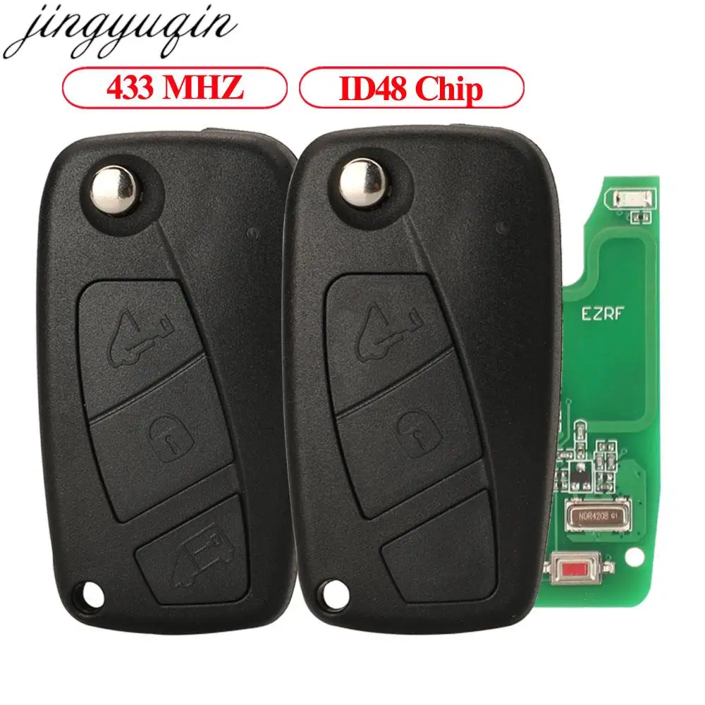Jingyuqin-433MHZ-ID48-2-3-Buttons-Remote-Car-Key-Alarm-For-Fiat-Ducato ...