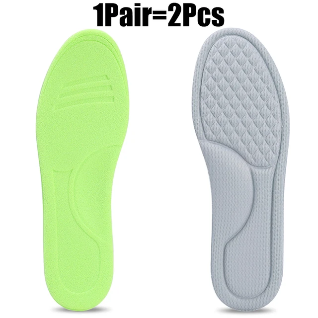 4Pcs Memory Foam Sports Insoles Unisex Breathable Running Nano Massage ...