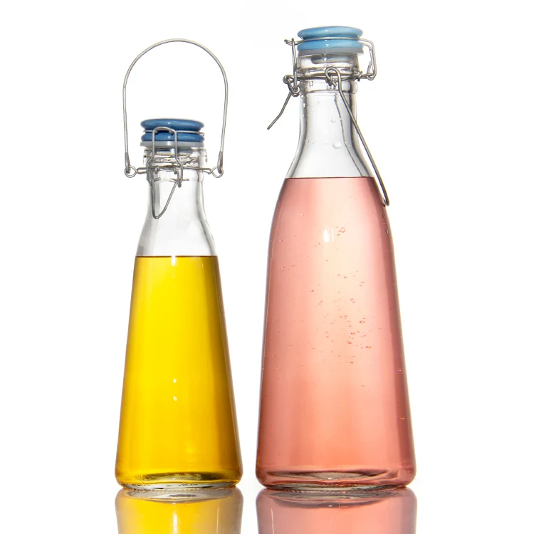 Botella-de-vidrio-abatible-con-tap-n-para-bebidas-aceite-vinagre-agua ...